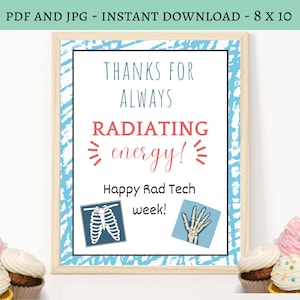 Rad Tech Week Sign, Rad Tech Week Banner, Radiologic Tech Appreciation ...