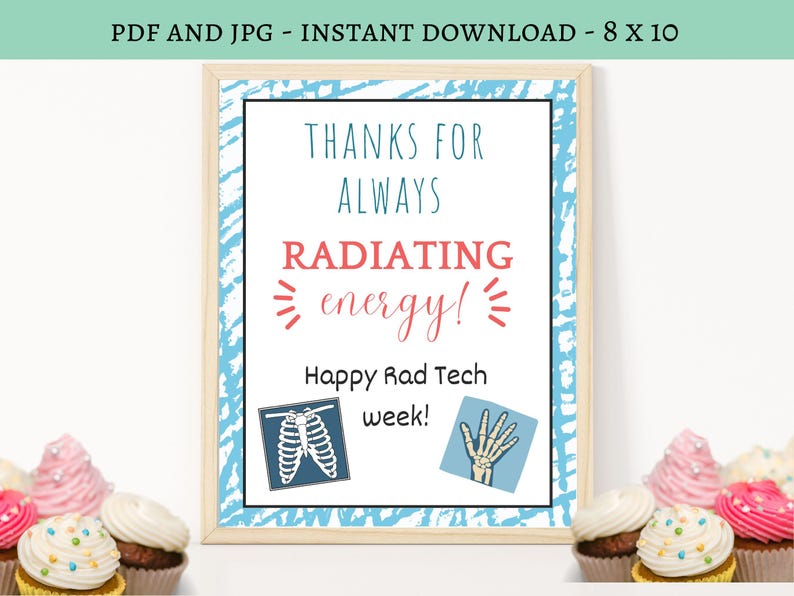 Rad Tech Week Sign, Rad Tech Week Banner, Radiologic Tech Appreciation ...