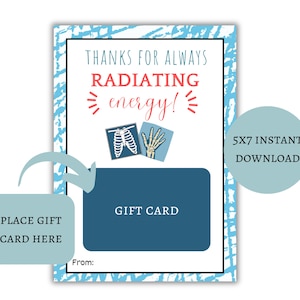 Rad Tech Week Gift, Gift Card Holder, Rad Tech Appreciation Week Gift ...