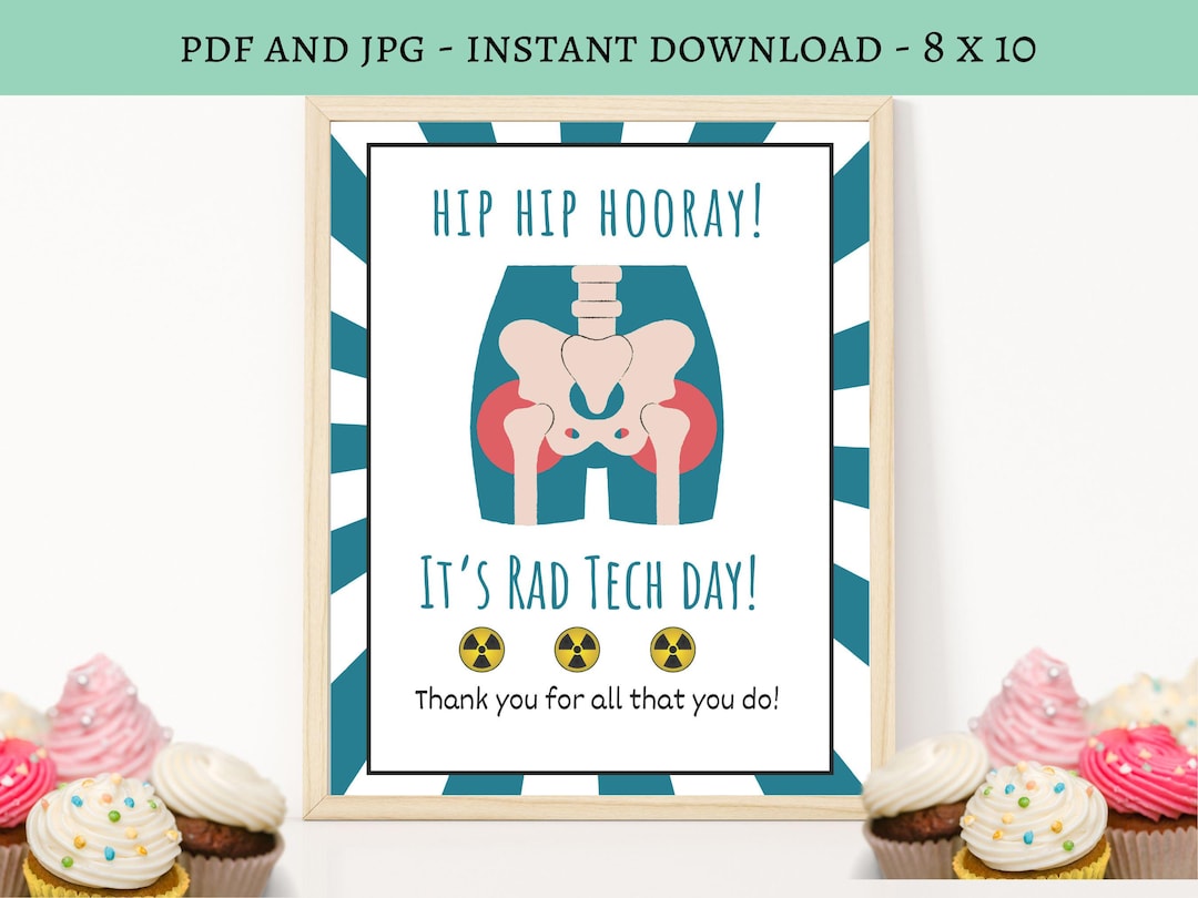 Printable Rad Tech Week Banner, Rad Tech Week Sign, Radiology Tech ...