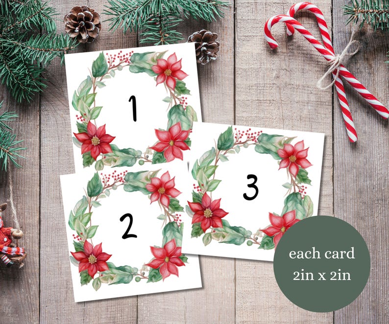 Printable Gift Exchange Numbers, White Elephant Numbers, Yankee Swap ...