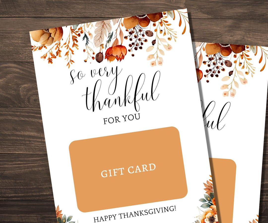 Thanksgiving Gift Card Holder, Thankful for You, Gift for Teacher ...