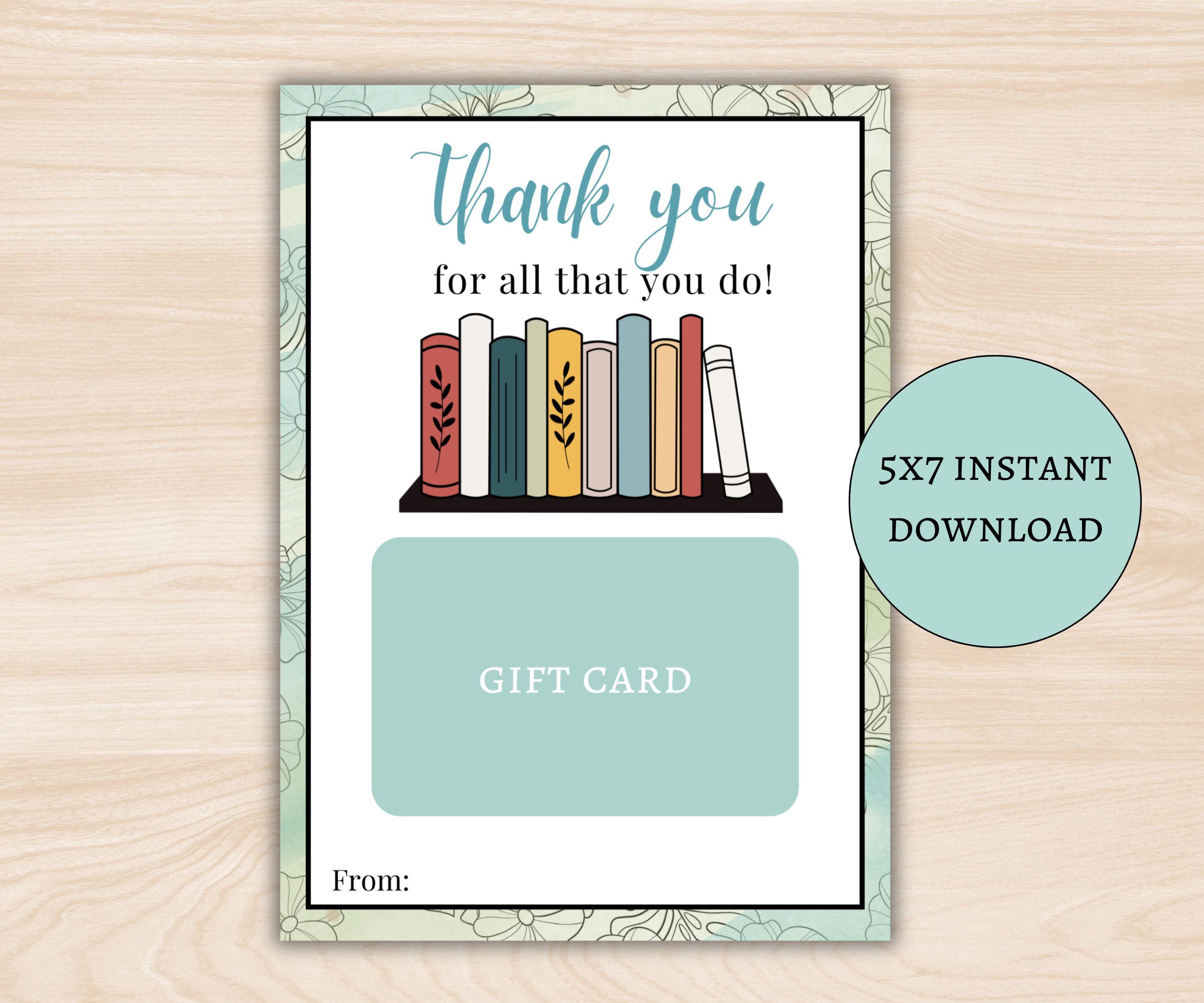 Librarian Thank You Gift, School Librarian, Librarian Appreciation Week ...