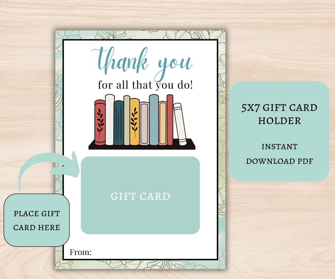 Librarian Thank You Gift, School Librarian, Librarian Appreciation Week ...