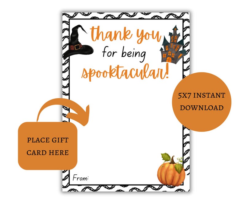 Halloween Gift Card Holder, Halloween Gift for Teacher, Staff ...