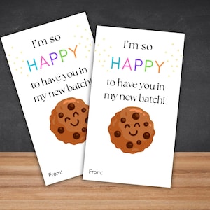 Back to School Cookie Tag, Meet the Teacher Gift for Student, Welcome ...