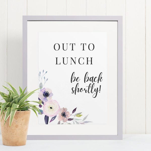 Lunch Break Office Sign - Etsy