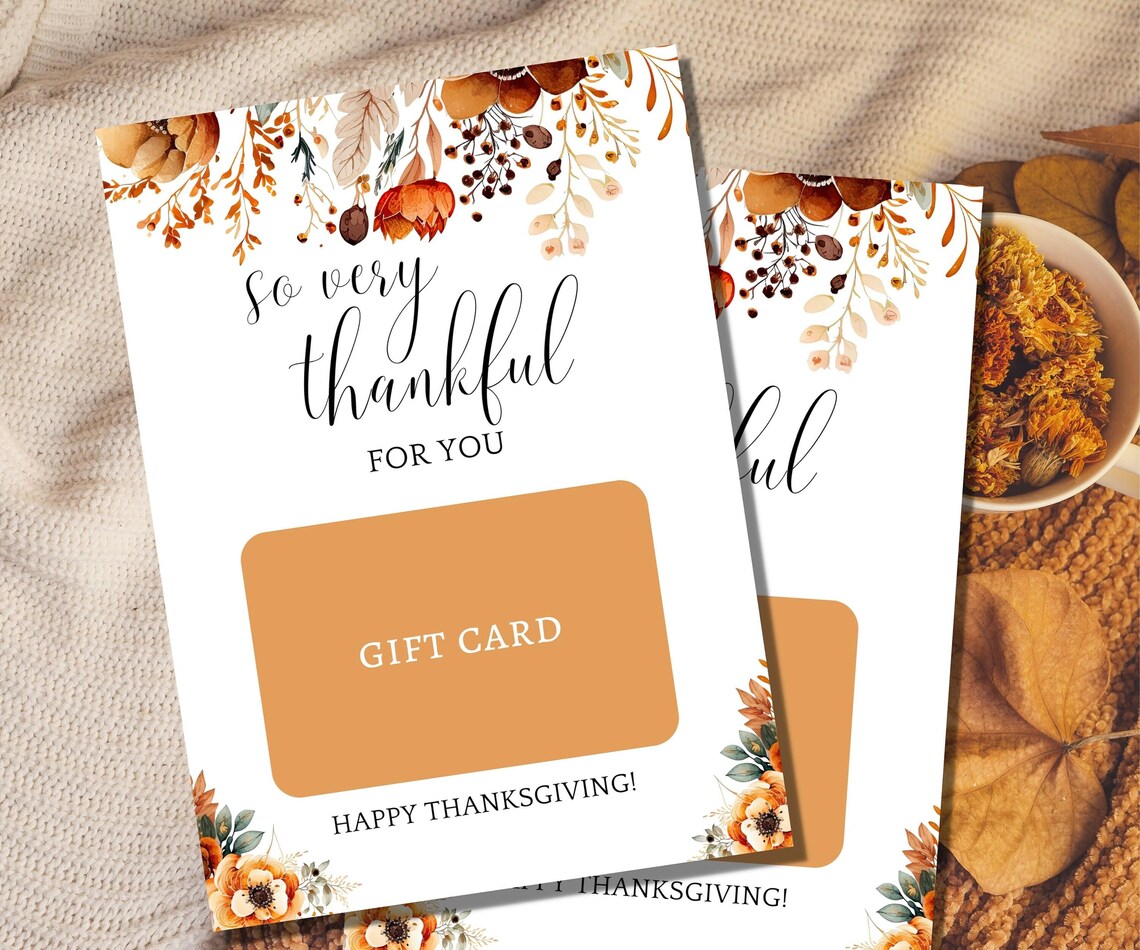 Thanksgiving Gift Card Holder, Thankful for You, Gift for Teacher ...