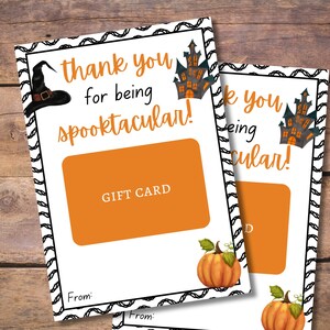 Halloween Gift Card Holder, Halloween Gift for Teacher, Staff ...