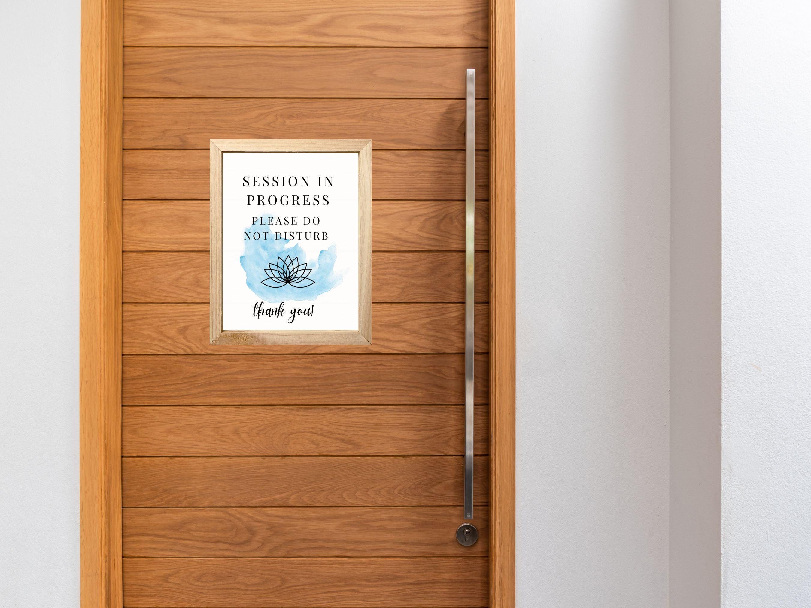 Session in Progress Door Sign Printable, Yoga Studio Sign, Please Do ...
