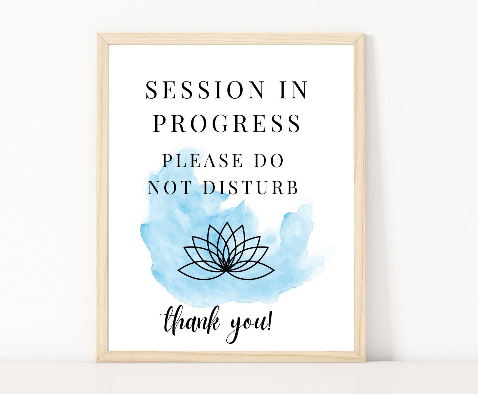 Session in Progress Door Sign Printable, Yoga Studio Sign, Please Do ...
