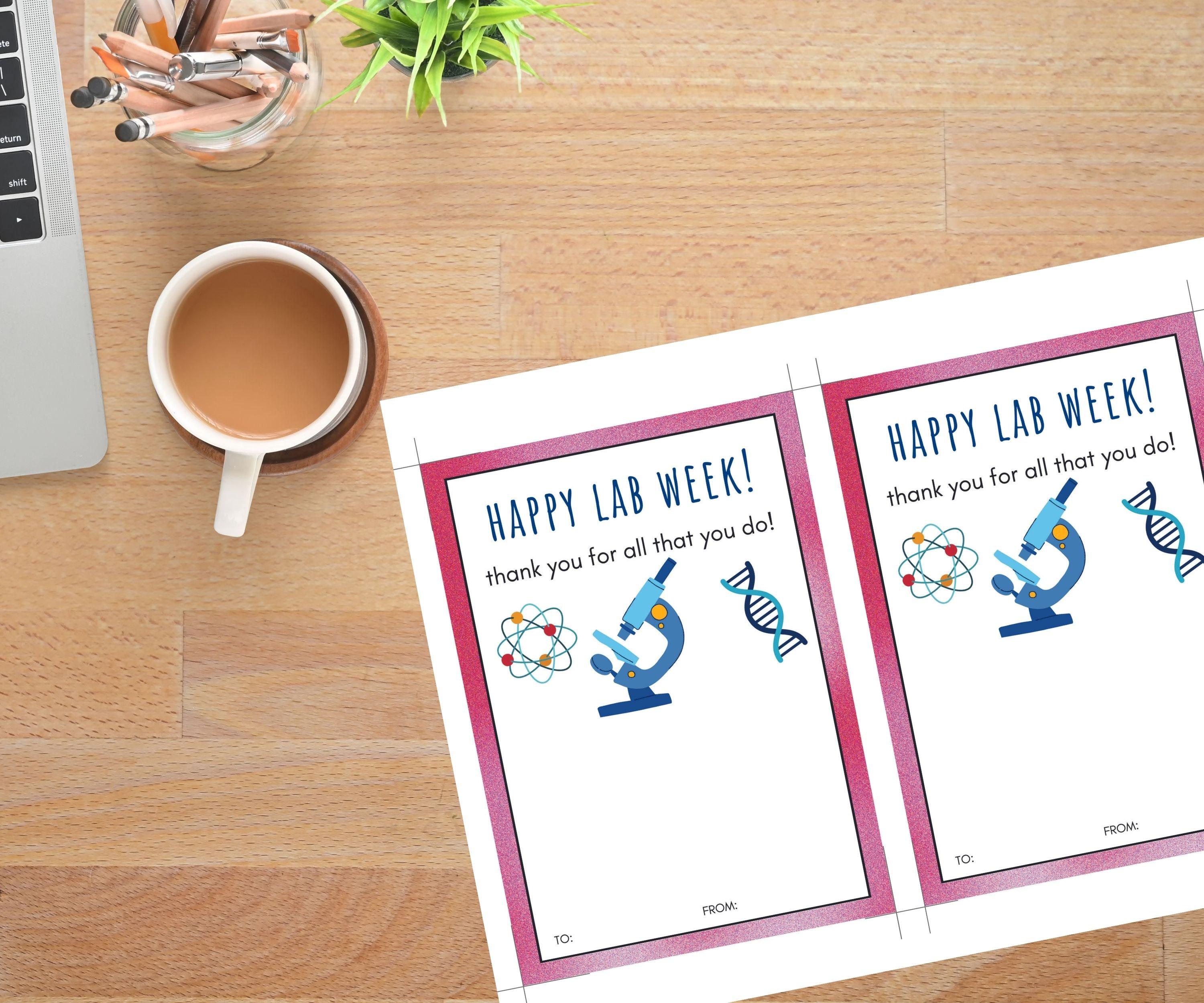 Lab Week 2025, Printable Gift Card Holder, the Lab is Everything ...