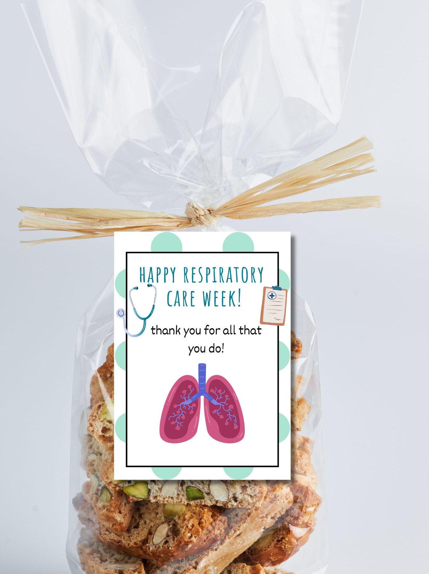 Respiratory Care Week Gift Tags, Respiratory Care Appreciation, RT Week ...