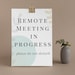 Do Not Disturb Office Sign, Video Call in Progress Sign, Please Do Not ...