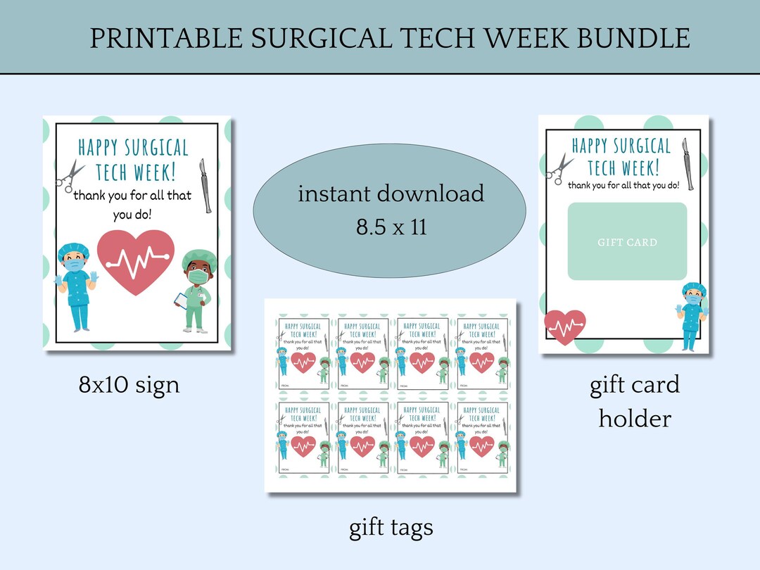 Surgical Tech Week Sign, Surgical Tech Week Banner, Surgical Tech ...