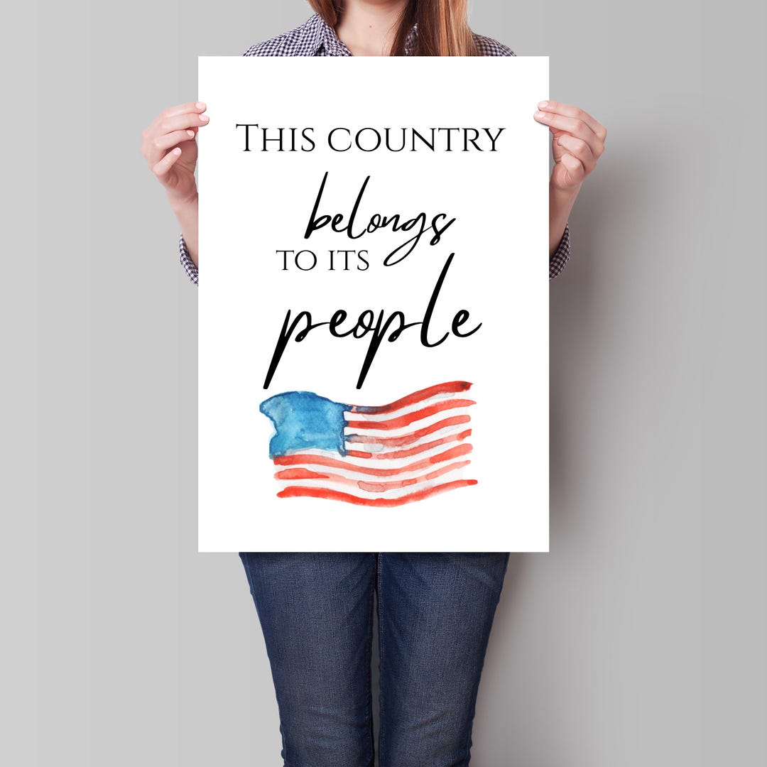 No Kings Protest Sign, Printable Protest Poster, Protect Democracy ...