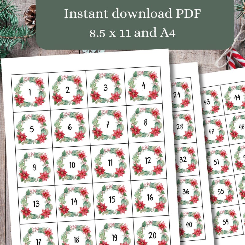 Yankee Swap Printable Numbers - Etsy