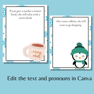 If You Give A Teacher A Christmas Break, Gift Card Book for Teacher ...
