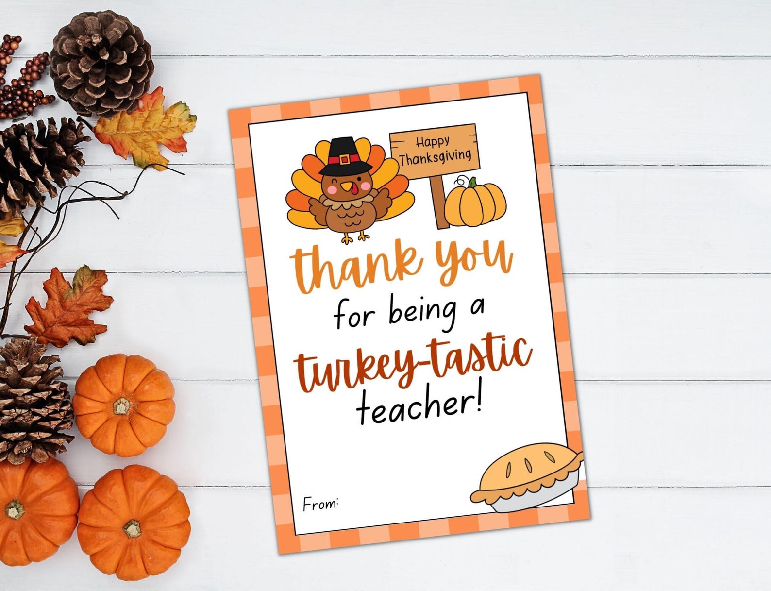 Thanksgiving Teacher Appreciation Gift Tags, Fall Cookie Tags, Daycare ...