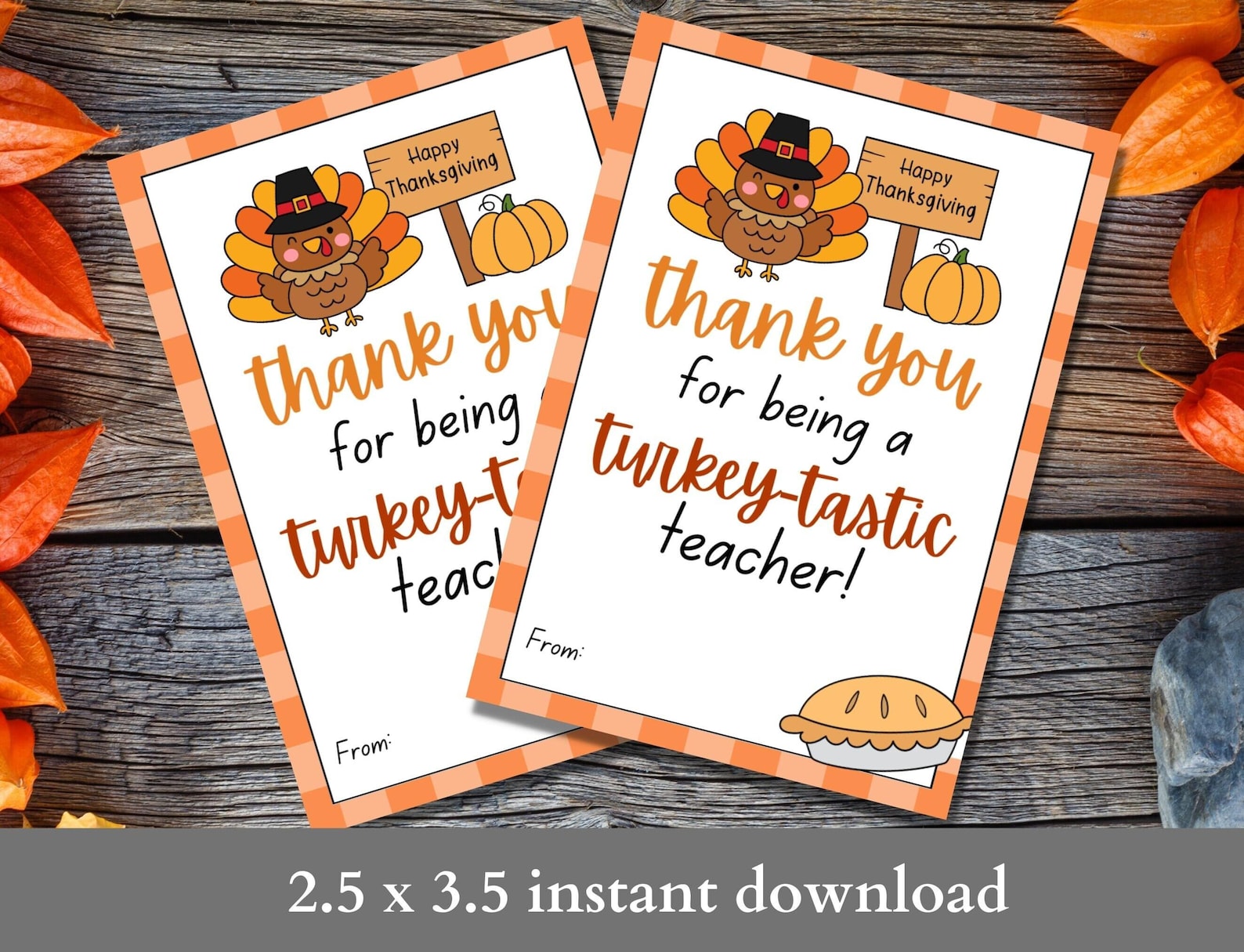 Thanksgiving Teacher Appreciation Gift Tags, Fall Cookie Tags, Daycare ...