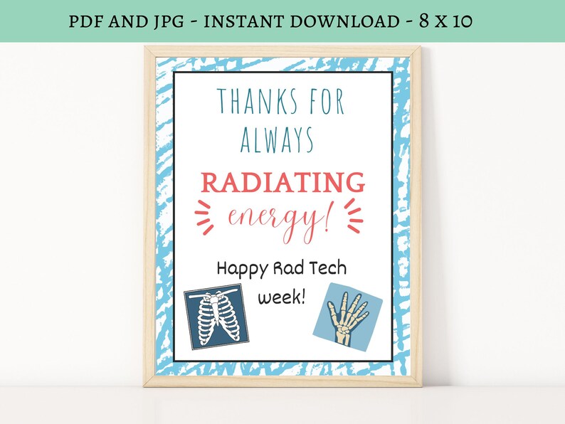 Rad Tech Week Sign, Rad Tech Week Banner, Radiologic Tech Appreciation ...