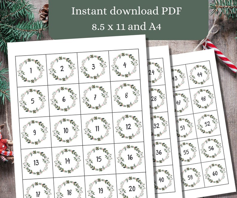 White Elephant Numbers, Gift Exchange Numbers Printable, Yankee Swap ...