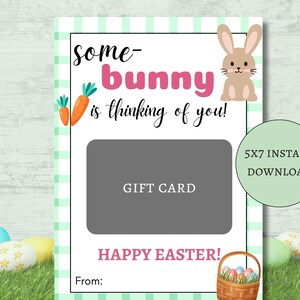 Easter Gift Card Holder, Easter Gift for Teacher, Coffee Gift Card ...