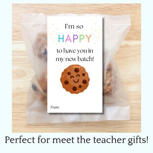 Back to School Cookie Tag, Meet the Teacher Gift for Student, Welcome ...