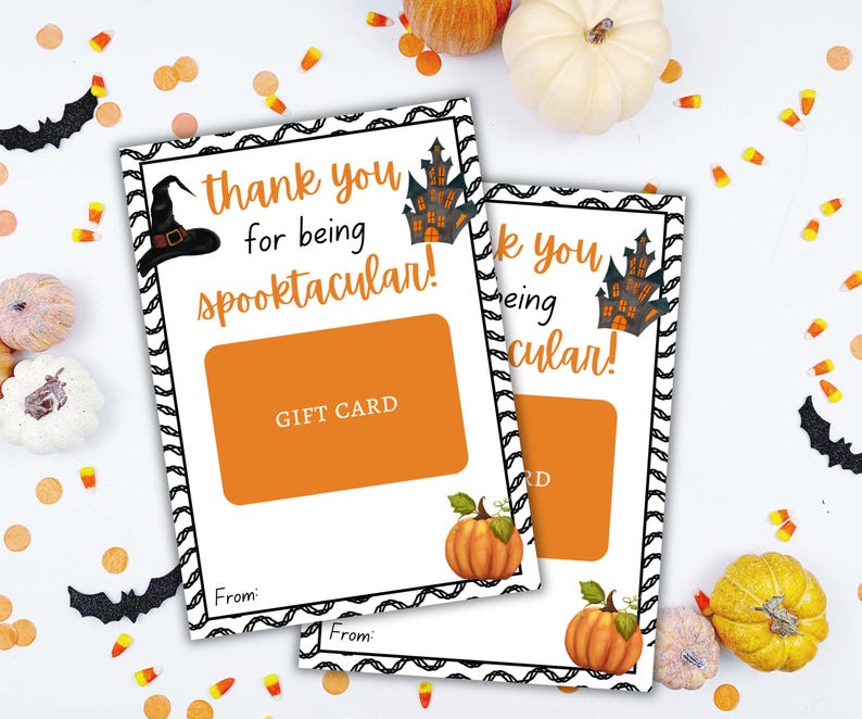 Halloween Gift Card Holder, Halloween Gift for Teacher, Staff ...