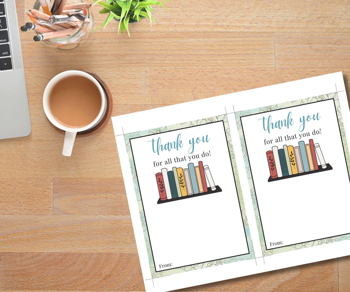 Librarian Thank You Gift, School Librarian, Librarian Appreciation Week ...