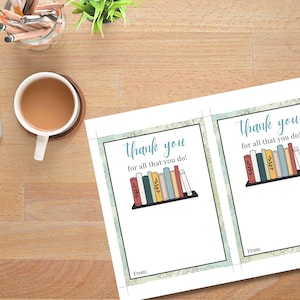 Librarian Thank You Gift, School Librarian, Librarian Appreciation Week ...
