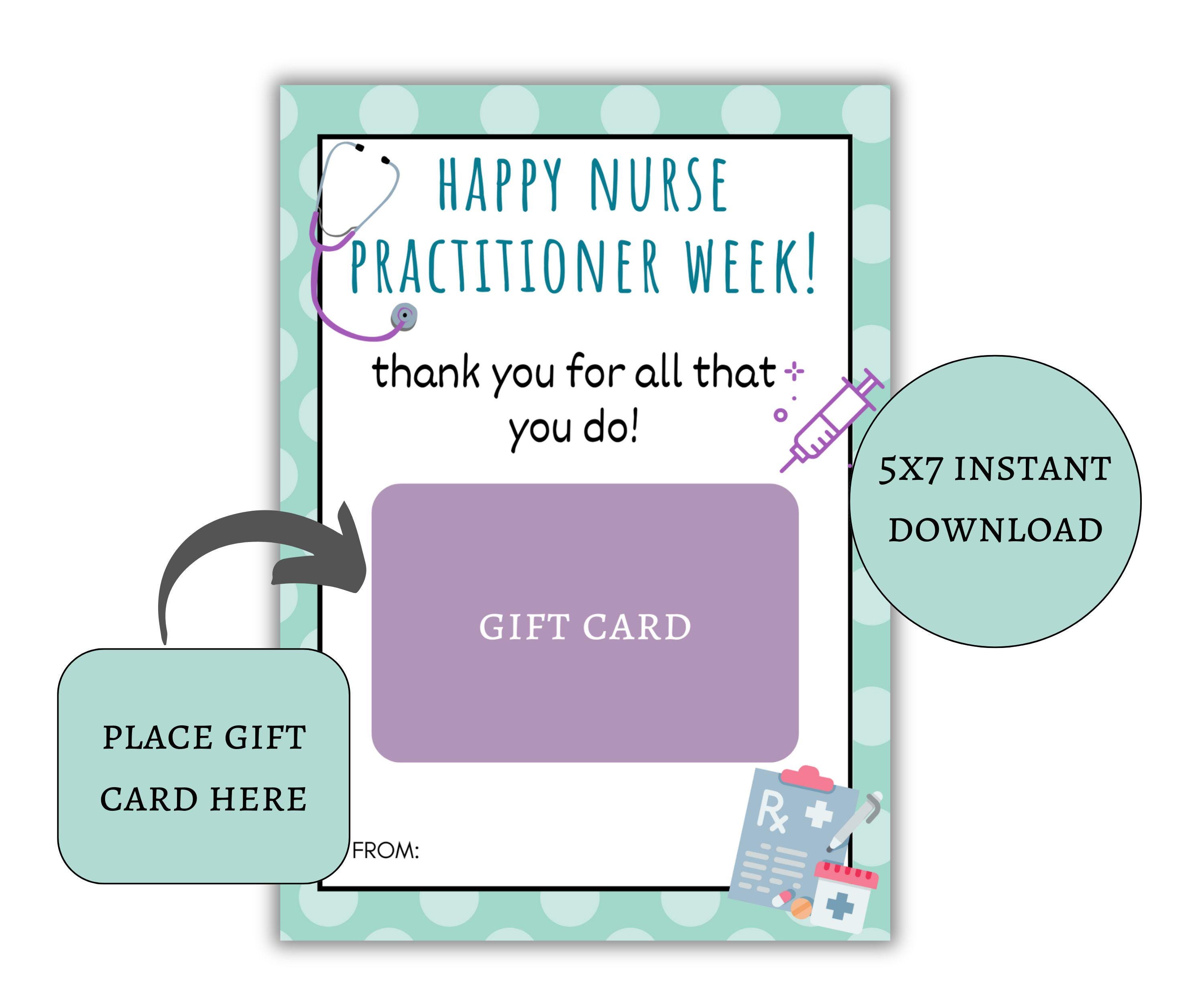 Nurse Practitioner Week Gift, Gift Card Holder, NP Appreciation, NP ...
