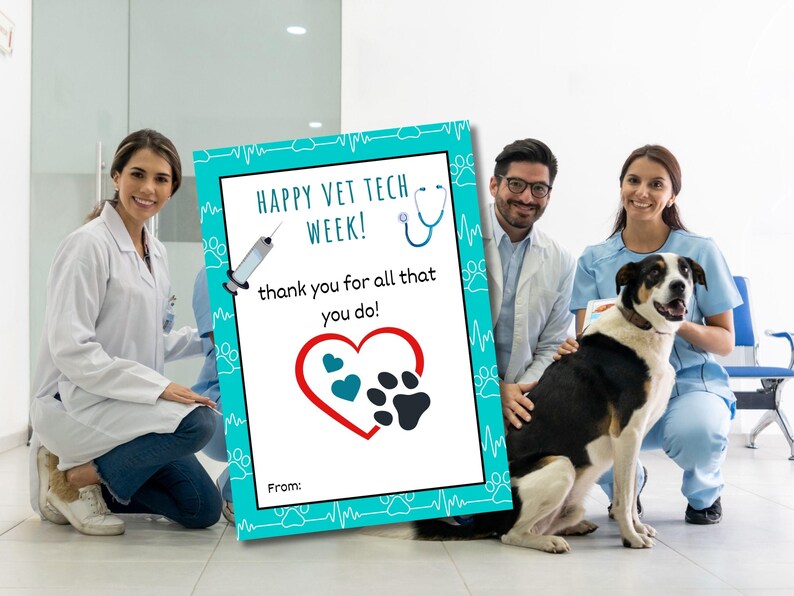 Vet Tech Week Gift Tags, Vet Tech Appreciation, Vet Tech Week Gifts ...