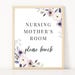 Nursing Mother Room Sign Printable, Please Do Not Disturb Sign ...