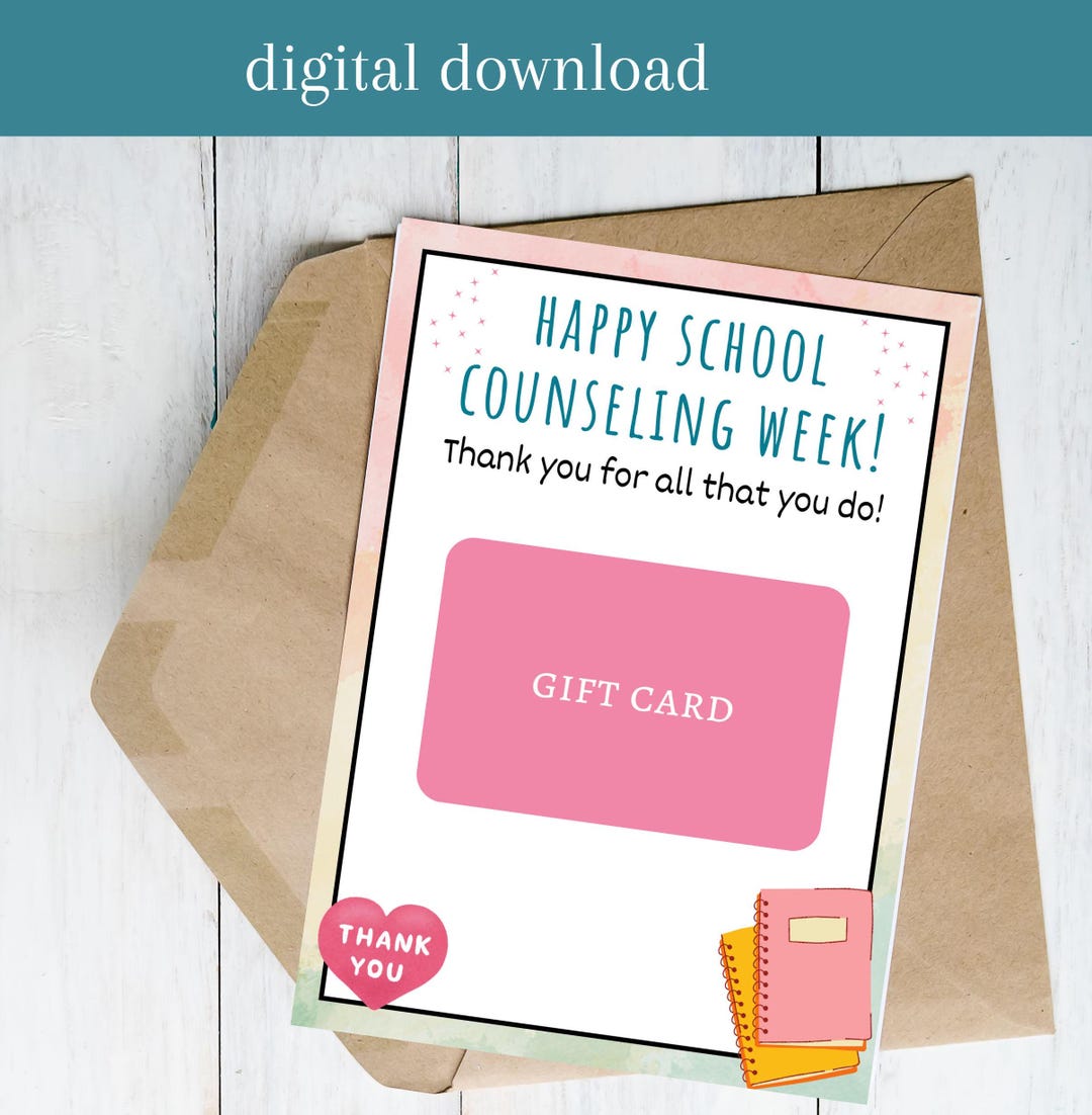 School Counselor Week Gift, School Counselor Thank You, Counselor ...