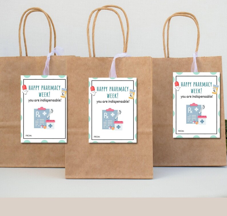 Pharmacy Week Gift Tag, Pharmacy Tech Gift, Pharmacy Appreciation Week ...