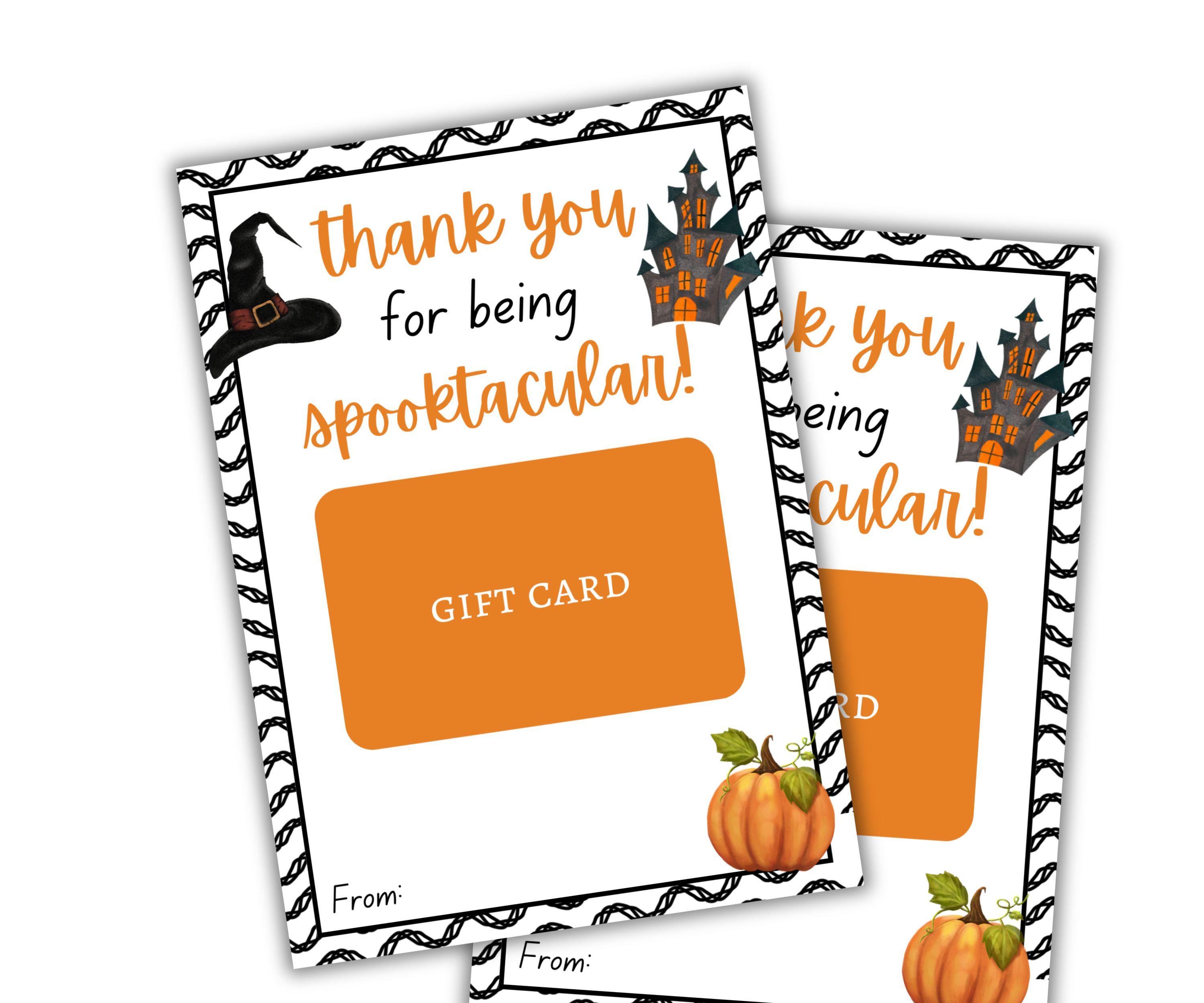 Halloween Gift Card Holder, Halloween Gift for Teacher, Staff ...