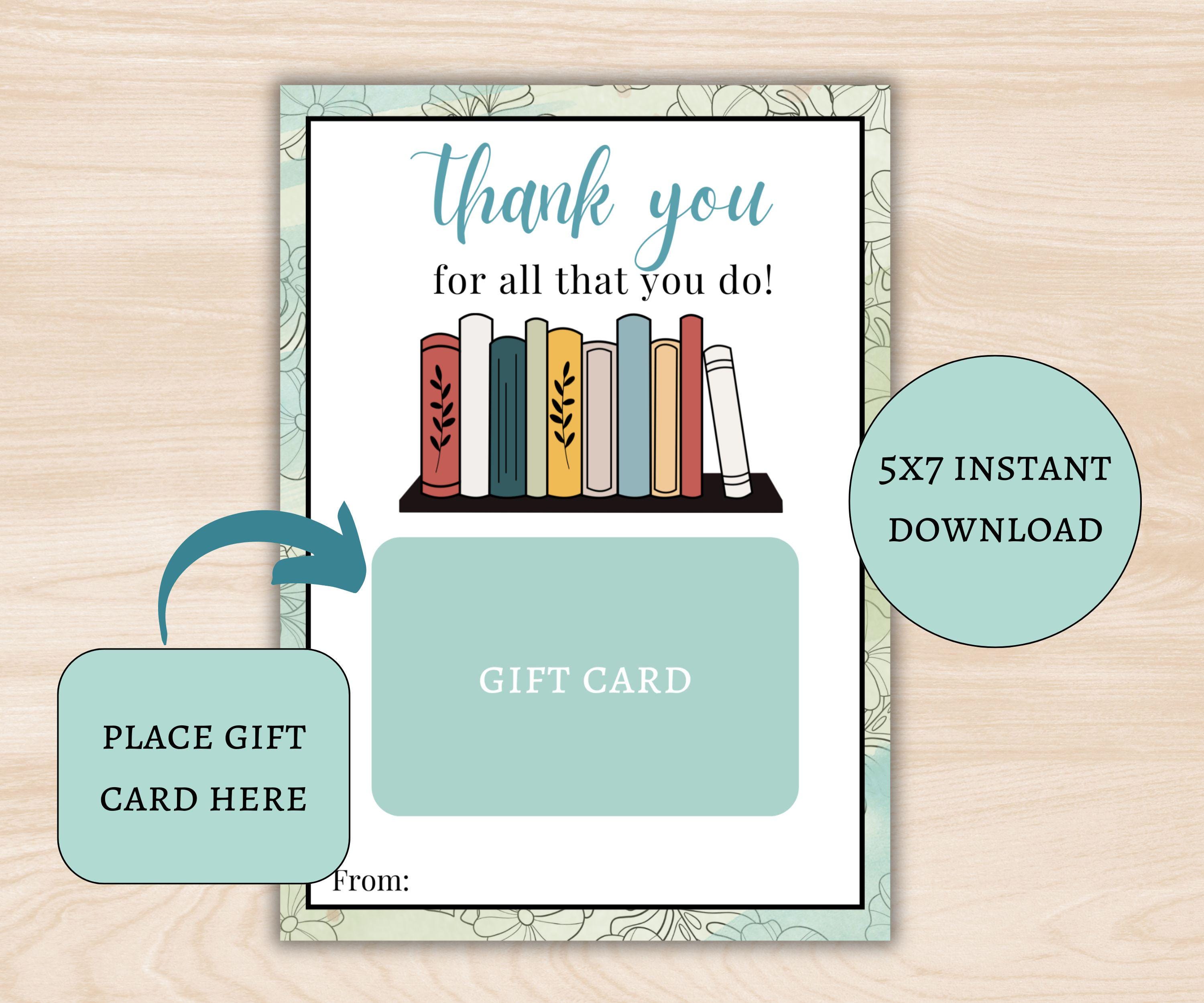 Librarian Thank You Gift, School Librarian, Librarian Appreciation Week ...