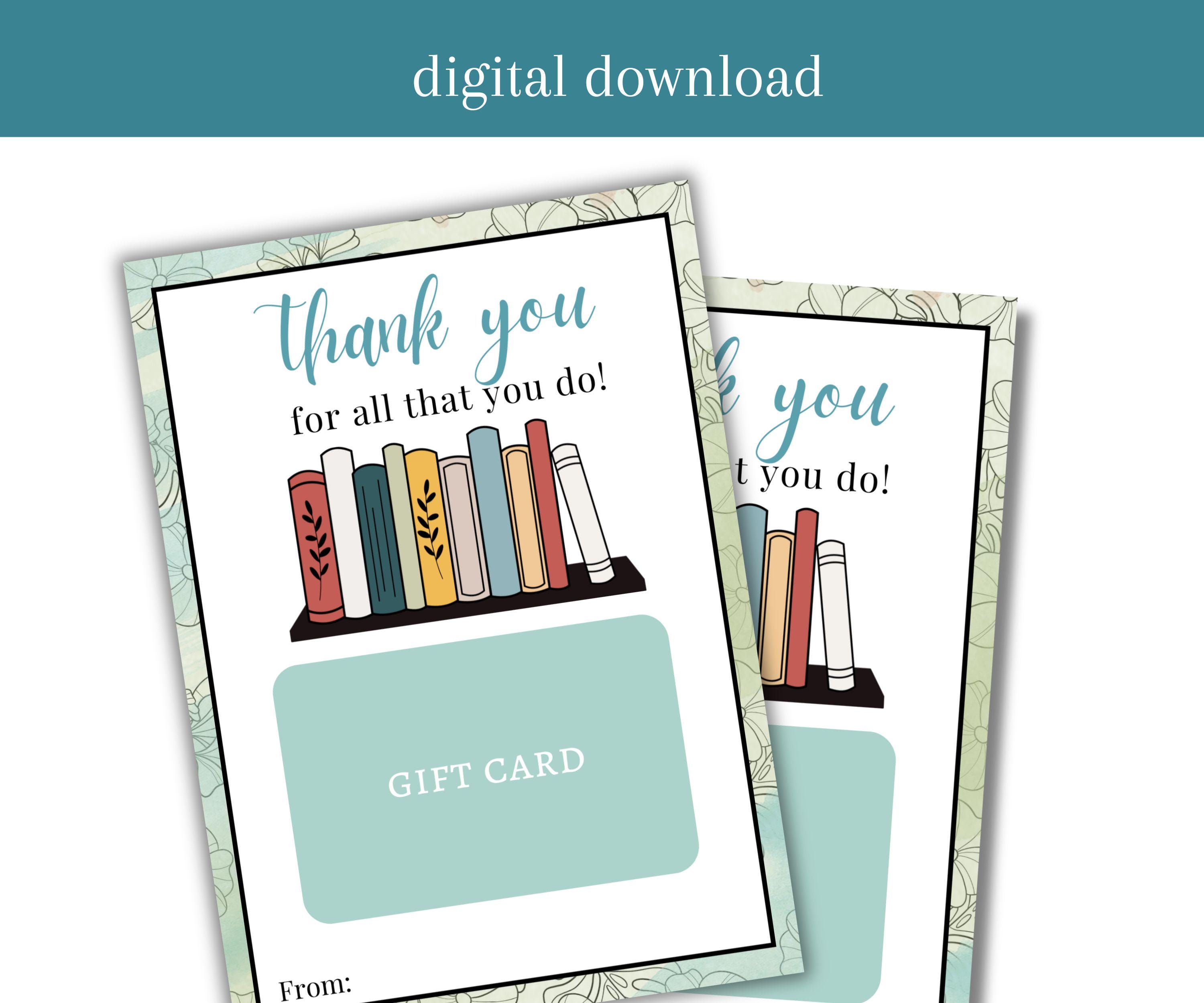 Librarian Thank You Gift, School Librarian, Librarian Appreciation Week ...