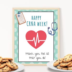 CRNA Appreciation Week Sign, CRNA Week Banner, CRNA Week Gift ...