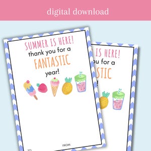 Printable Teacher Gift Card Holder, End of Year Teacher Gift, School is ...