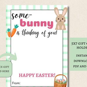 Easter Gift Card Holder, Easter Gift for Teacher, Coffee Gift Card ...