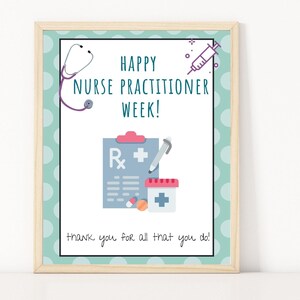 Happy Nurse Practitioner Week Sign, Printable Np Week Banner, NP Week ...
