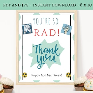 Xray Tech Week Banner, Printable Rad Tech Week Sign, Radiologic Tech ...