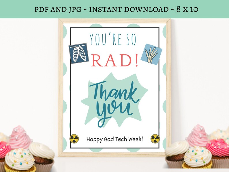 Xray Tech Week Banner, Printable Rad Tech Week Sign, Radiologic Tech ...