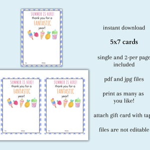 Printable Teacher Gift Card Holder, End of Year Teacher Gift, School is ...