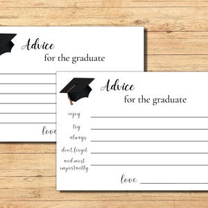 Graduation Advice Cards Printable, Graduation Party Ideas for Him, High ...