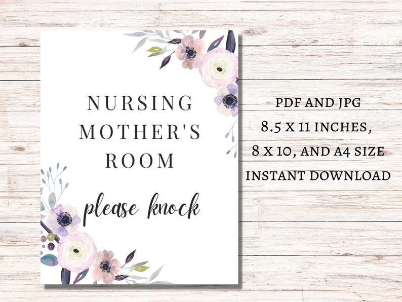 Nursing Mother Room Sign Printable, Please Do Not Disturb Sign ...