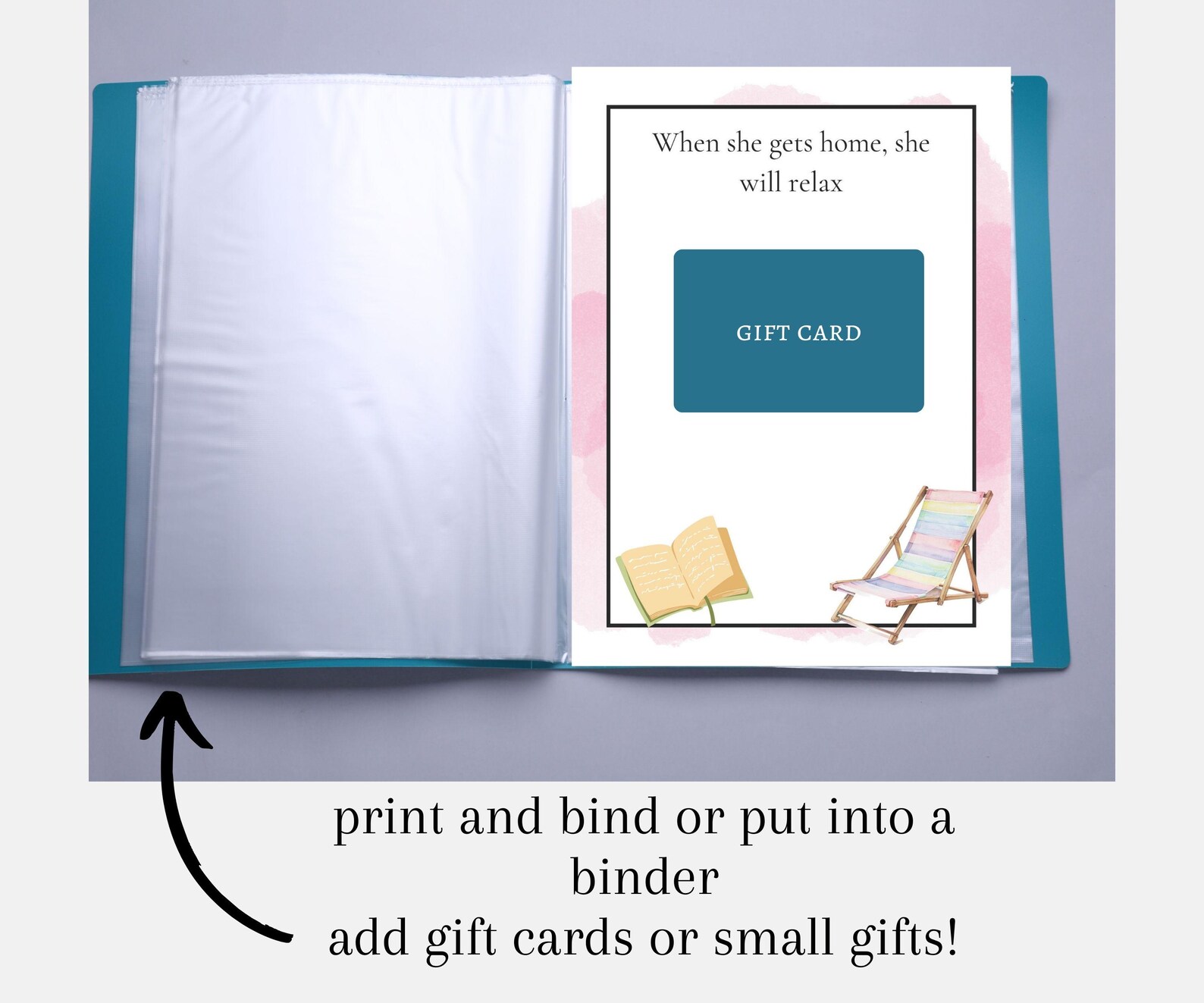 If You Give A Teacher A Summer Break, Editable Gift Card Book for ...