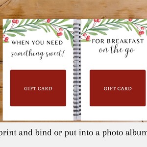 12 Days of Christmas Gift Card Book, Gift Card Advent Calendar ...